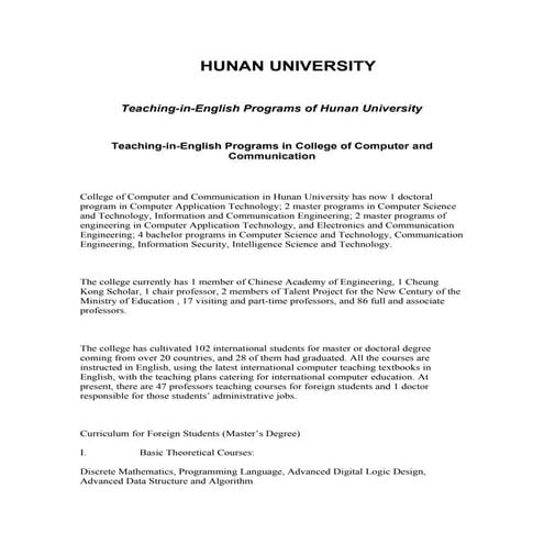 Hunan university | DOC