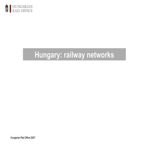 The Railway Infrastructure in Bosnia and Herzegovina | PPT
