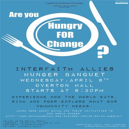 Hunger banquet poster | PDF
