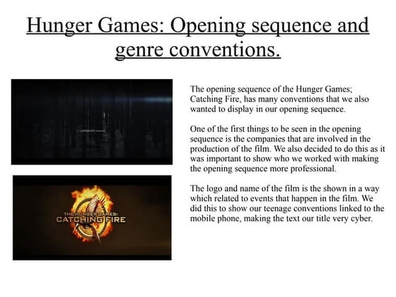The Hunger Games Scene Analysis | PPTX