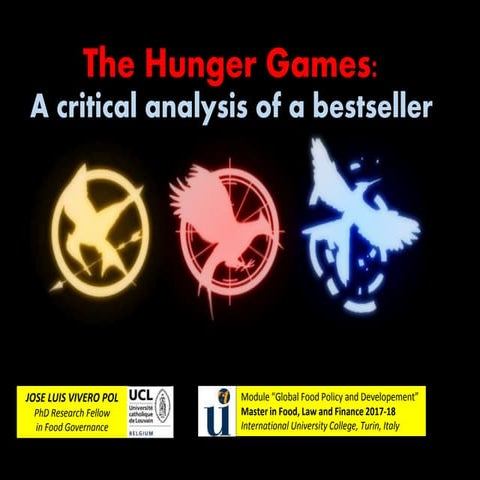 The Hunger Games: a critical analysis of a bestseller | PPT