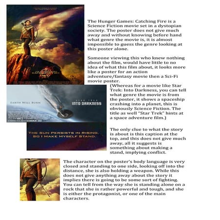 The Hunger Games: Catching Fire - Poster 1 Analysis | PDF | Movies ...