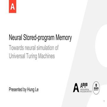 Neural Stored-program Memory | PPT