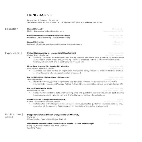 Hung's CV | PDF