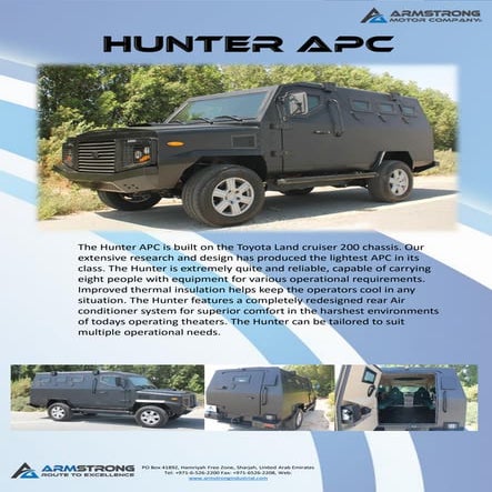 Hunter APC Flyer | PDF | Off-Road Vehicles | Auto Body Styles