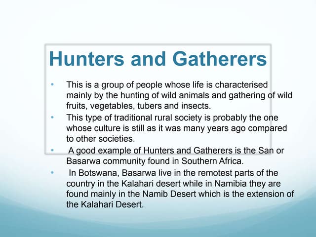 !Kung San of the Kalahari Desert | PPT