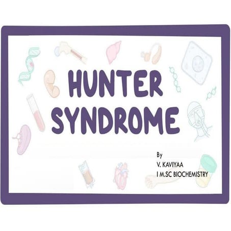 hunter syndrome complications diagnosis. | PDF