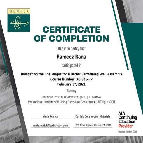 Hunter wall assembly | PDF