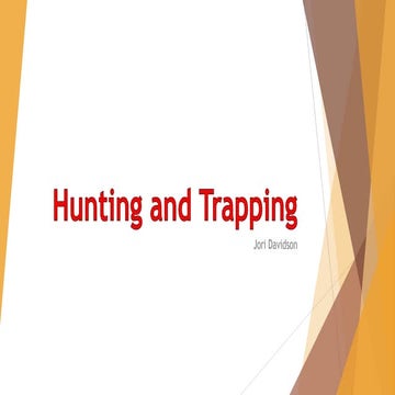 Hunting pp | PPTX