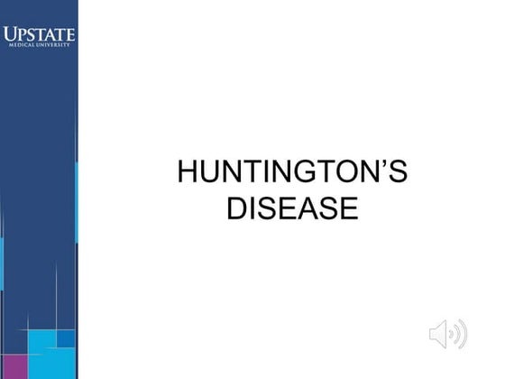 Huntington’s disease | PPT | Brain and Nervous System Disorders ...