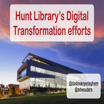 How the Hunt Library redefined the library for the digital age | PDF