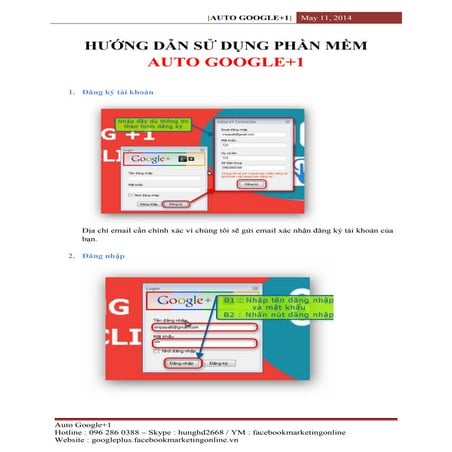 google+1 tự động - Hướng dẫn sử dụng phần mềm Google+1 | DOC