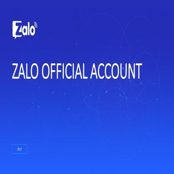 Hướng dẫn tạo Zalo Official Account và tìm hiểu các tính năng của OA | PDF