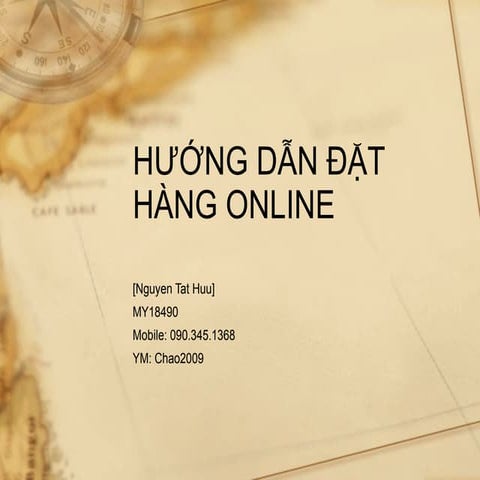 Huong dan dat hang herbalife online | PPT