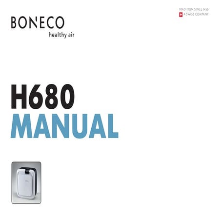 Hướng dẫn sử dụng máy lọc không khí tạo ẩm Boneco H680 | PDF