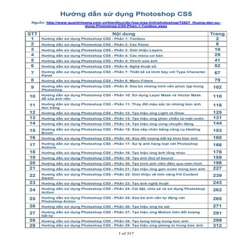 Tài Liệu Photoshop CS5 | PDF