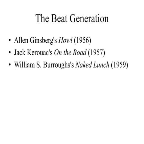 The beat generation.11