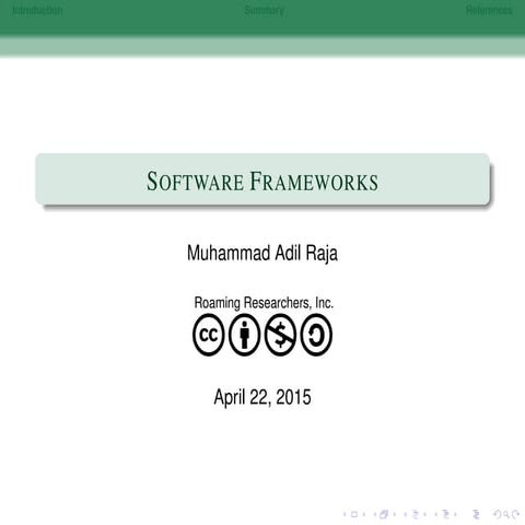 Software Frameworks | PPT
