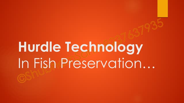 Hurdle technology | PPTX