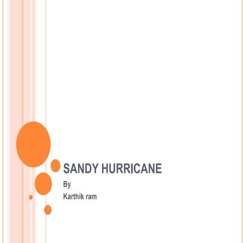 Hurricane sandy | PPTX