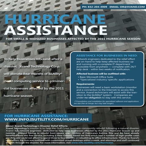 Hurricane disaster relief program | PDF