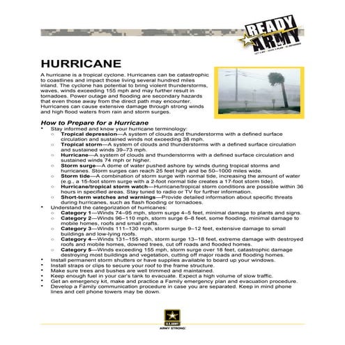Hurricane Information Sheet | PDF