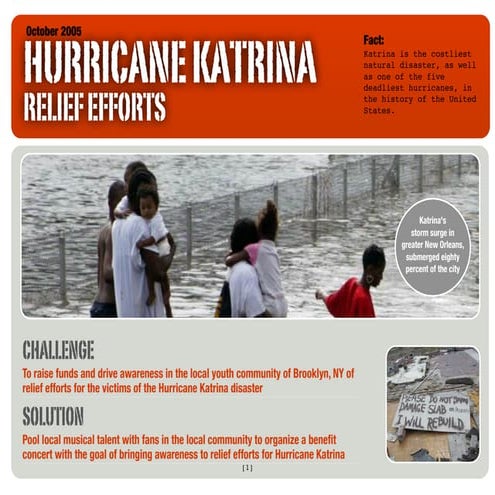 Hurricane Katrina - Disaster Relief Local Fundraising | PDF