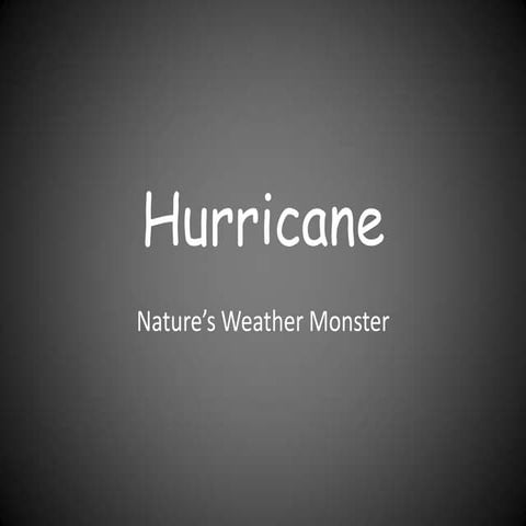 Hurricanes Ppt Pptx