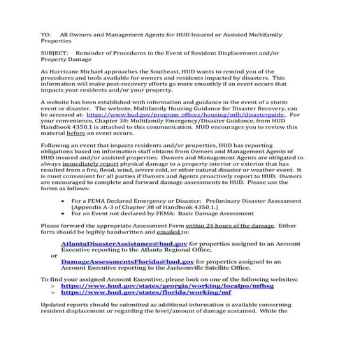 HUD Preliminary Damage Assessment Appendix A 3 | PDF