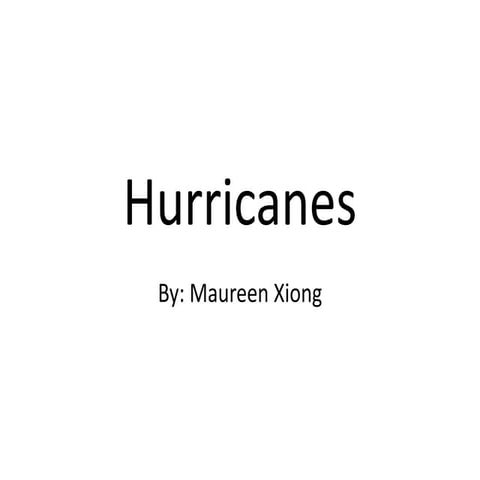 Hurricanes | PPTX