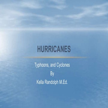 Hurricanes, Cyclones, and Typhoons 6.3 | PPTX