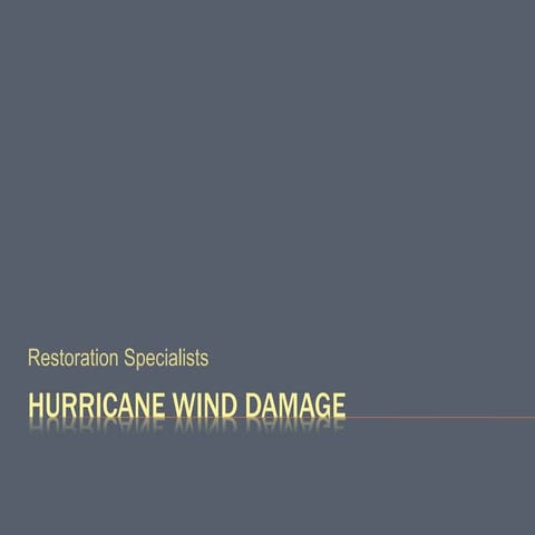 Hurricane Wind Damage | PPTX