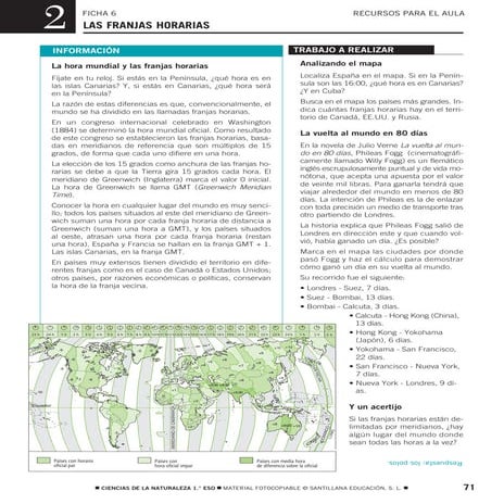franjas horarias | PDF