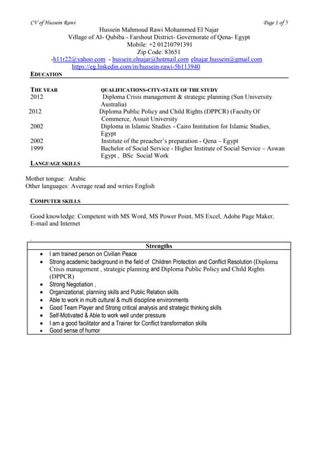 Curriculum Vitae Irvine Madori | DOCX