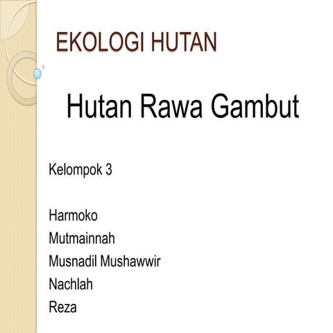 Hutan rawa gambut | PPTX