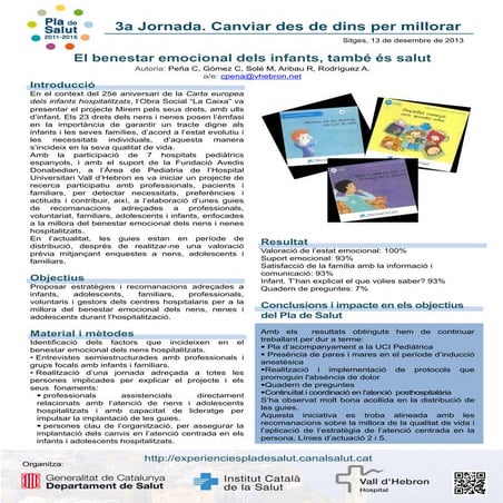 HUVH el benestar emocional dels infants, també és salut | PDF