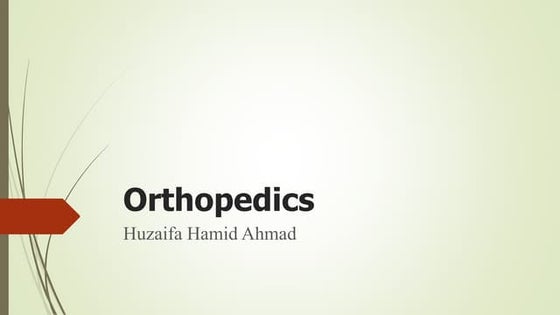 Orthopedics case presentation | PPTX