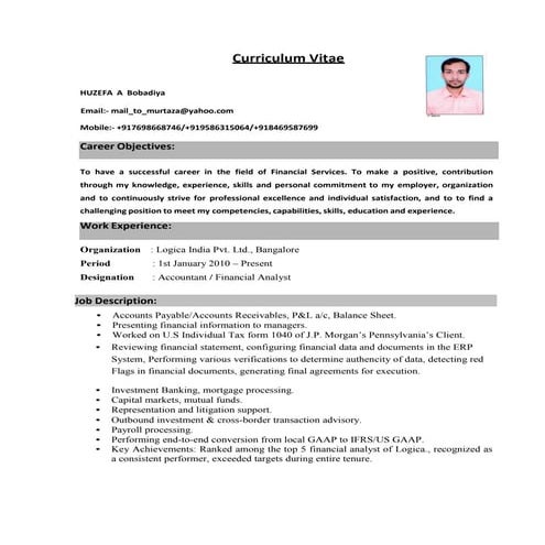 Huzefa latest resume updated-in d-sid | PDF