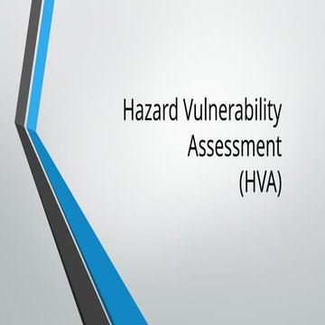 HVA.pptx hazard vulnerability assessment | PPTX