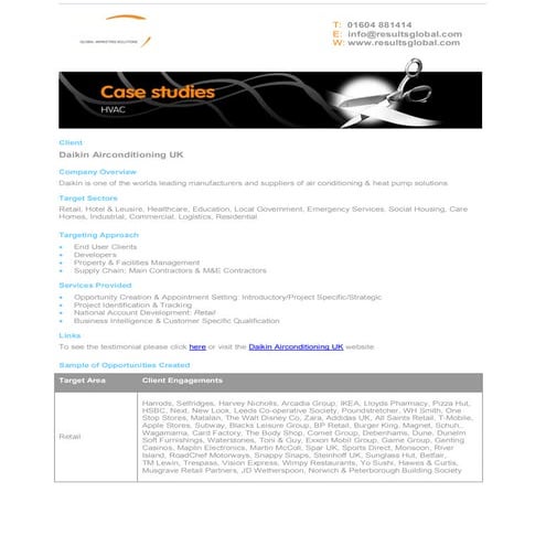 Hvac case study | PDF