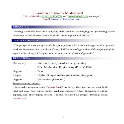 HVAC design engineer | PDF | Civil Engineering Industry | Industries