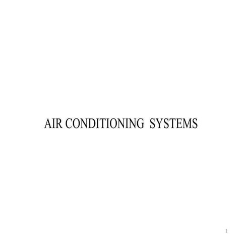 Summer air conditioning system | PDF