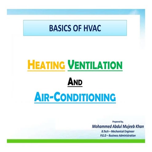 REFRIGERATION CYCLE - BASICS OF HVAC | PDF
