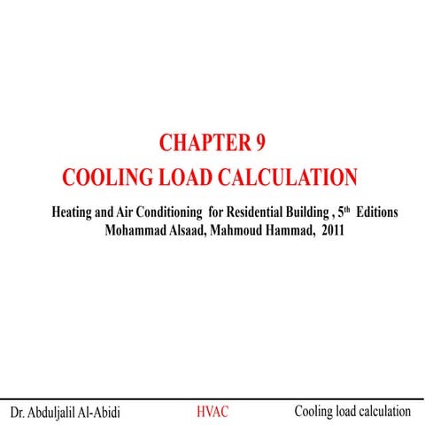 HVAC heating load -cooling-load-calculation.ppt