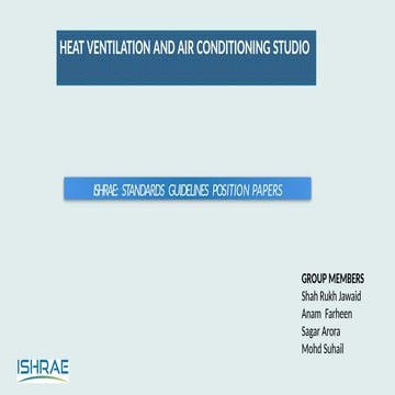 hvac studio presentation on ishrae and ashe .pptx