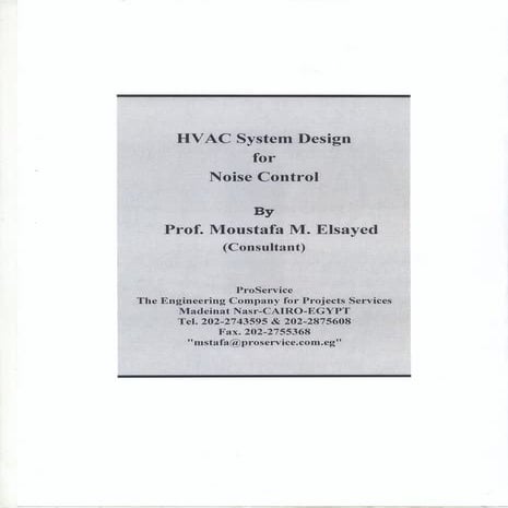Hvac system design for noise control 160420 | PDF