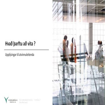 Hvað set ég á ferilskrá | PPTX