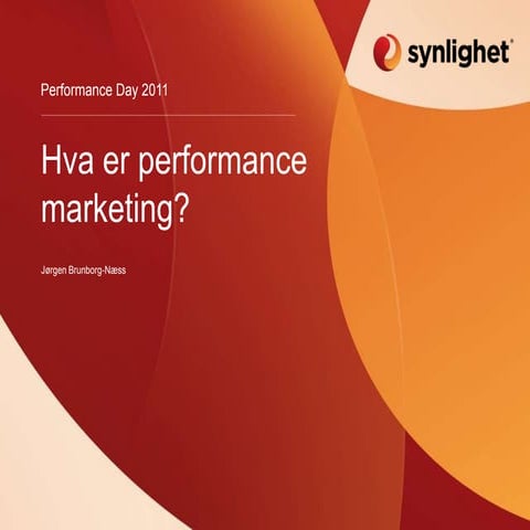 Hva er performance marketing | PPT