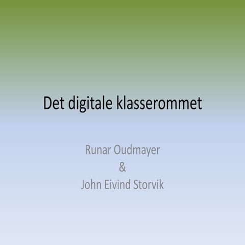 Hva vi vil presentasjon | PPTX