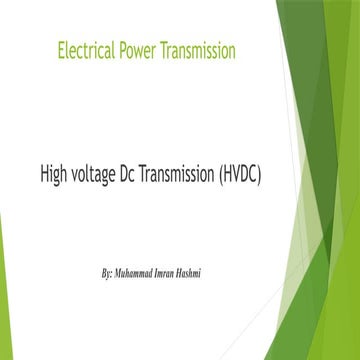 HVDC Transmission: Types of HVDC link and components | PPTX